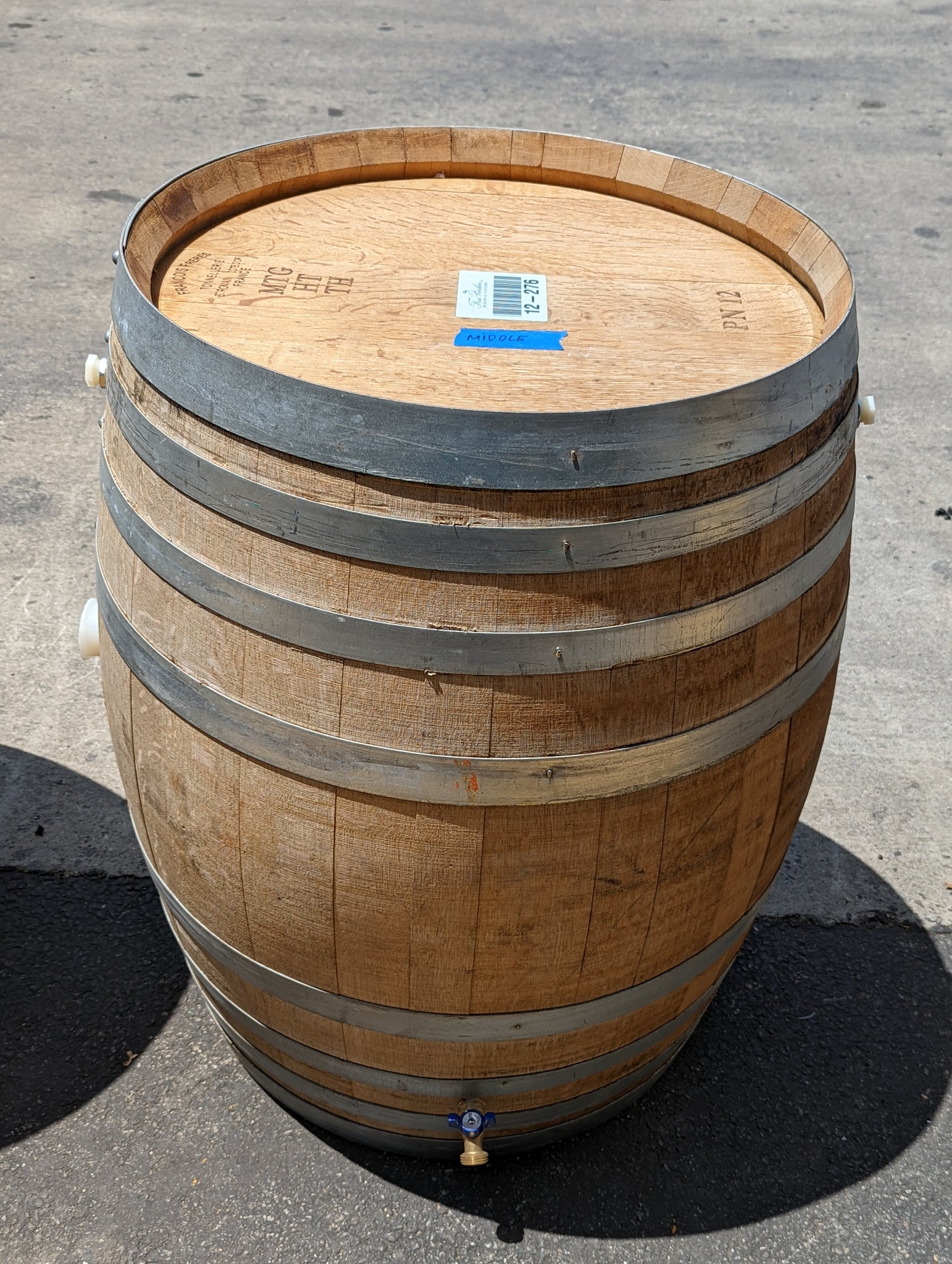 Rain barrel middle unsanded