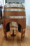 Small Wine Barrel Model Train Tunnel